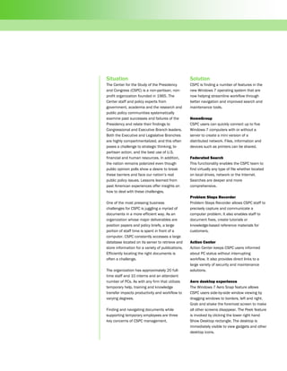 CSPC sppeds up workflow with Windows 7 Professional | PDF