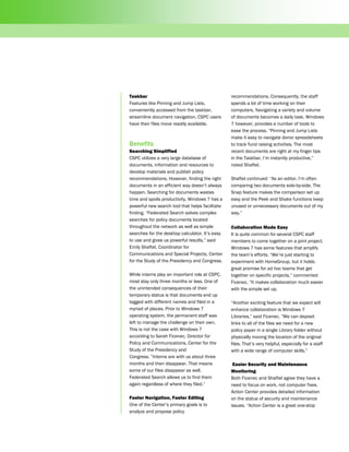 CSPC sppeds up workflow with Windows 7 Professional | PDF