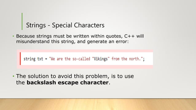 C Special Characters pptx c-special-characters-pptx
