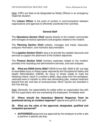 CSP exam essential practice questions | PDF