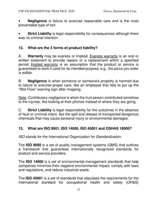 CSP exam essential practice questions | PDF