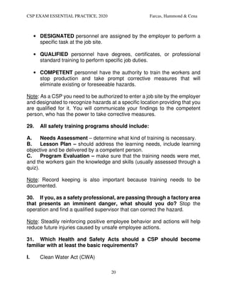 CSP exam essential practice questions | PDF