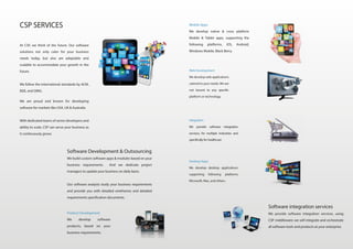 CSP Group Corporate Profile 2020 | PDF | Computer Software and ...