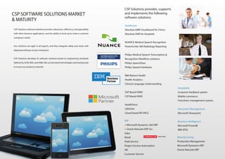 CSP Group Corporate Profile 2020 | PDF | Computer Software and ...