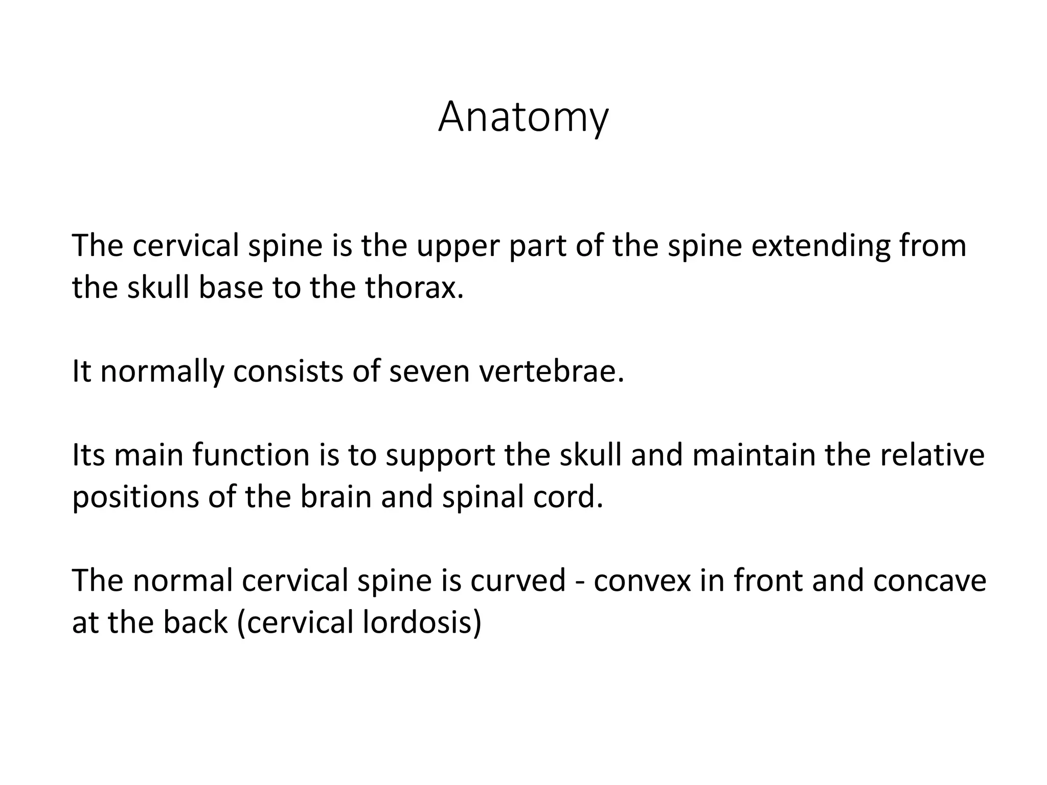 CT Cervical Spine | PPTX