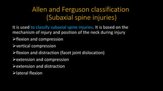 Cervical spine injuries | PPTX