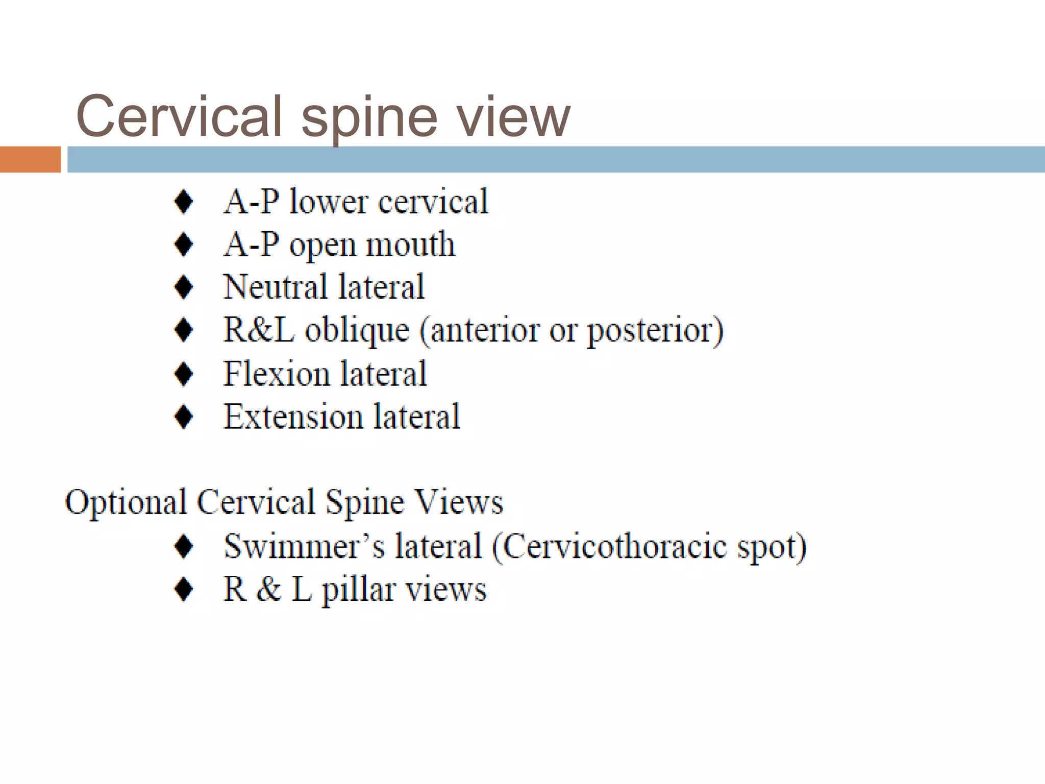 C spine positioning | PPTX