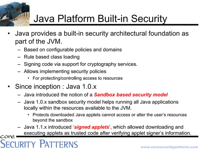 Java Platform Security Architecture Pdf