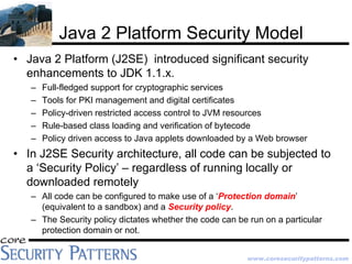 Java Platform Security Architecture | PDF