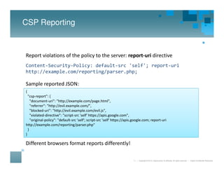 Preventing XSS with Content Security Policy | PPT