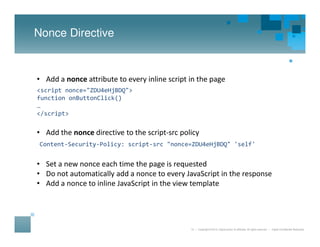 Preventing XSS with Content Security Policy | PPT
