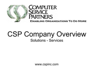 CSP Overview | PPT