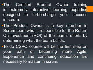 CSPO training & Certification | PPTX