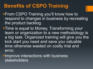 CSPO training & Certification | PPTX