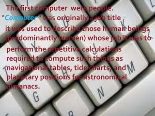 Computer History | PPTX