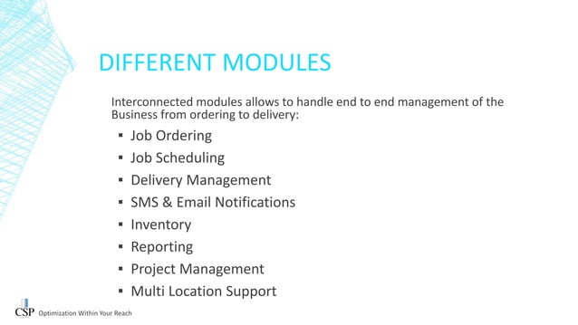 CSP Solutions Production Planning Software | PPT