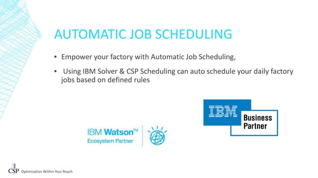 CSP Solutions Production Planning Software | PPT