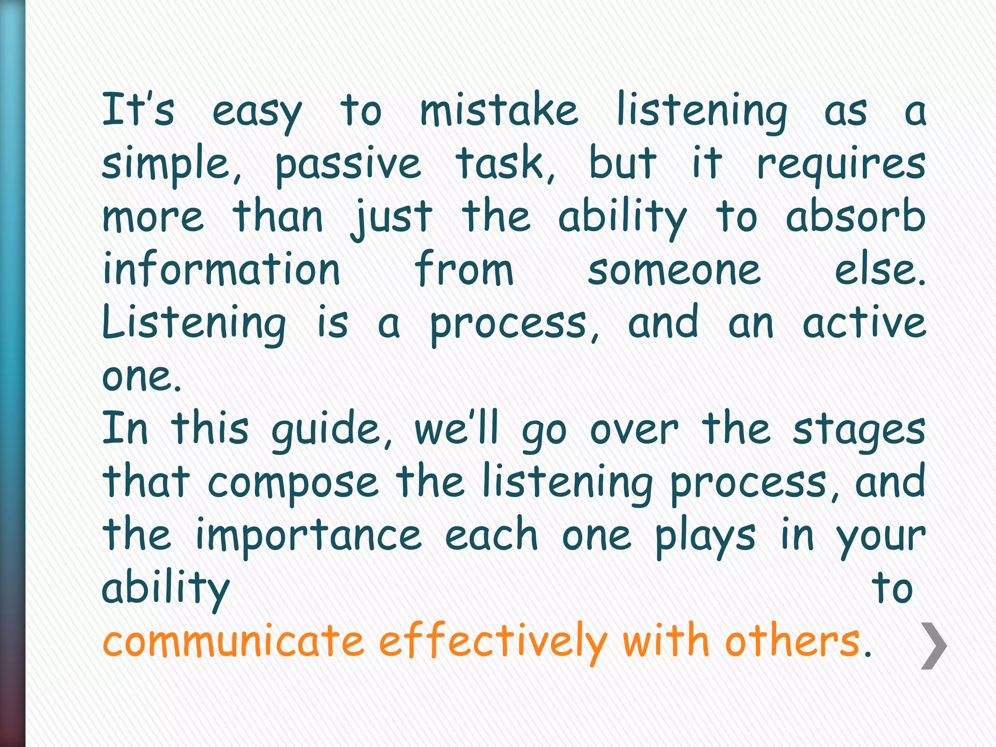 effective listening | PPT