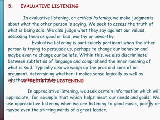effective listening | PPT