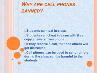 use of mobile phones in school/colleges | PPTX