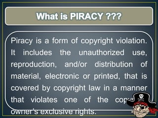 CYBER SECURITY (PIRACY) | PPTX
