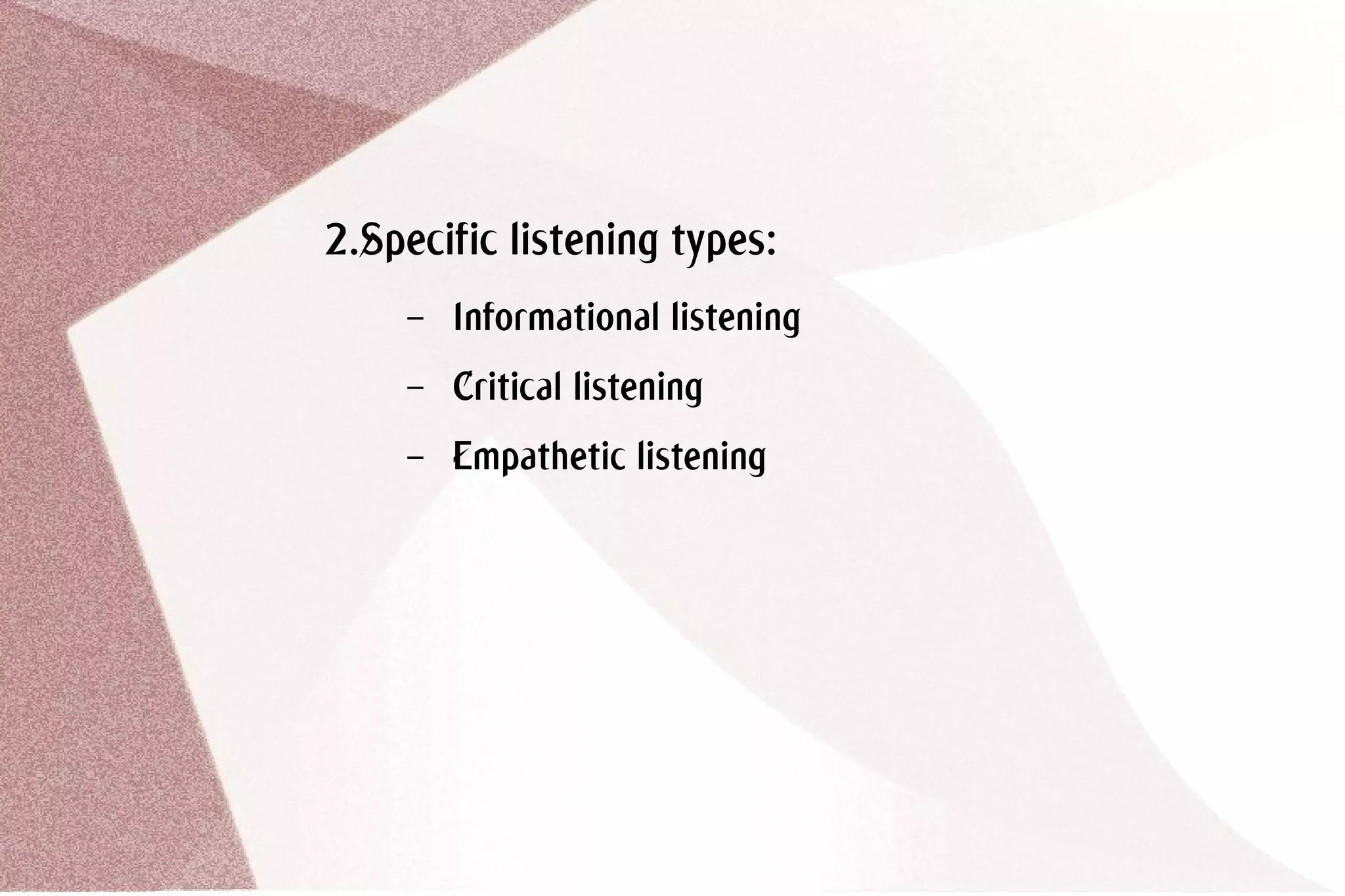 types of listening | PDF