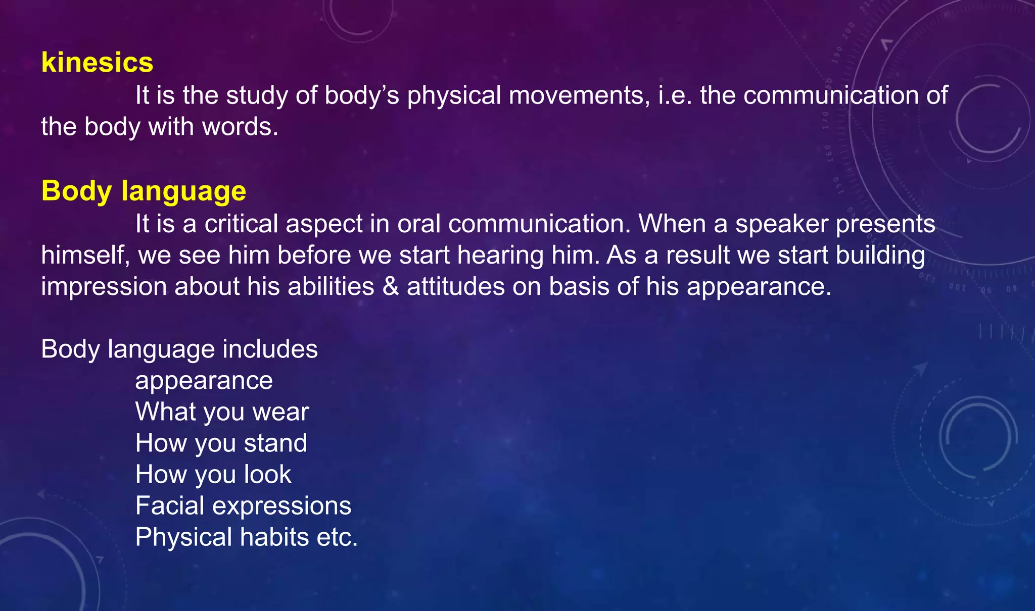PPT on "Body language'' | PPTX