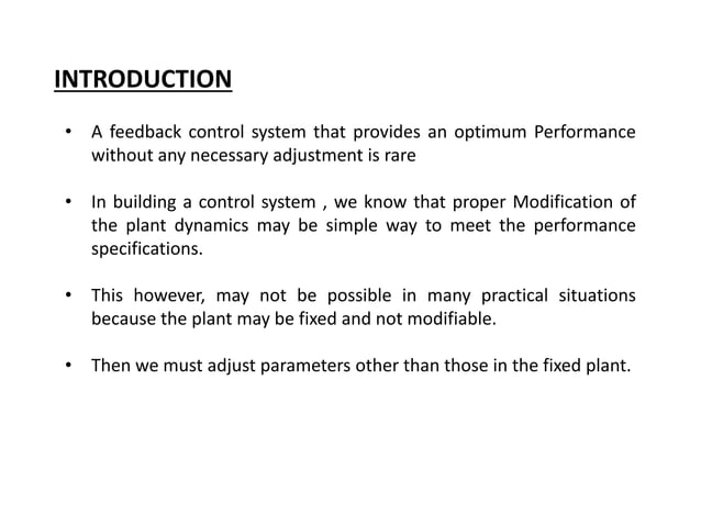 CONTROL SYSTEMS PPT ON A LEAD COMPENSATOR CHARACTERISTICS USING BODE ...