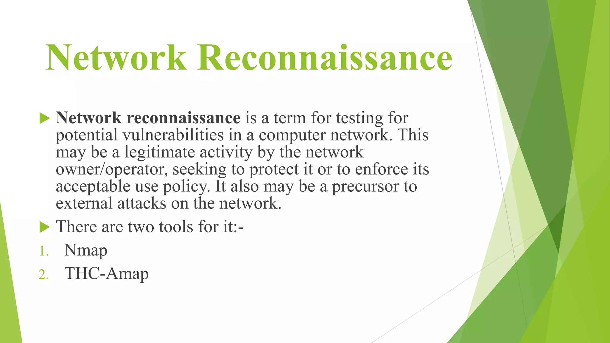 Nmap & Network sniffing | PPTX