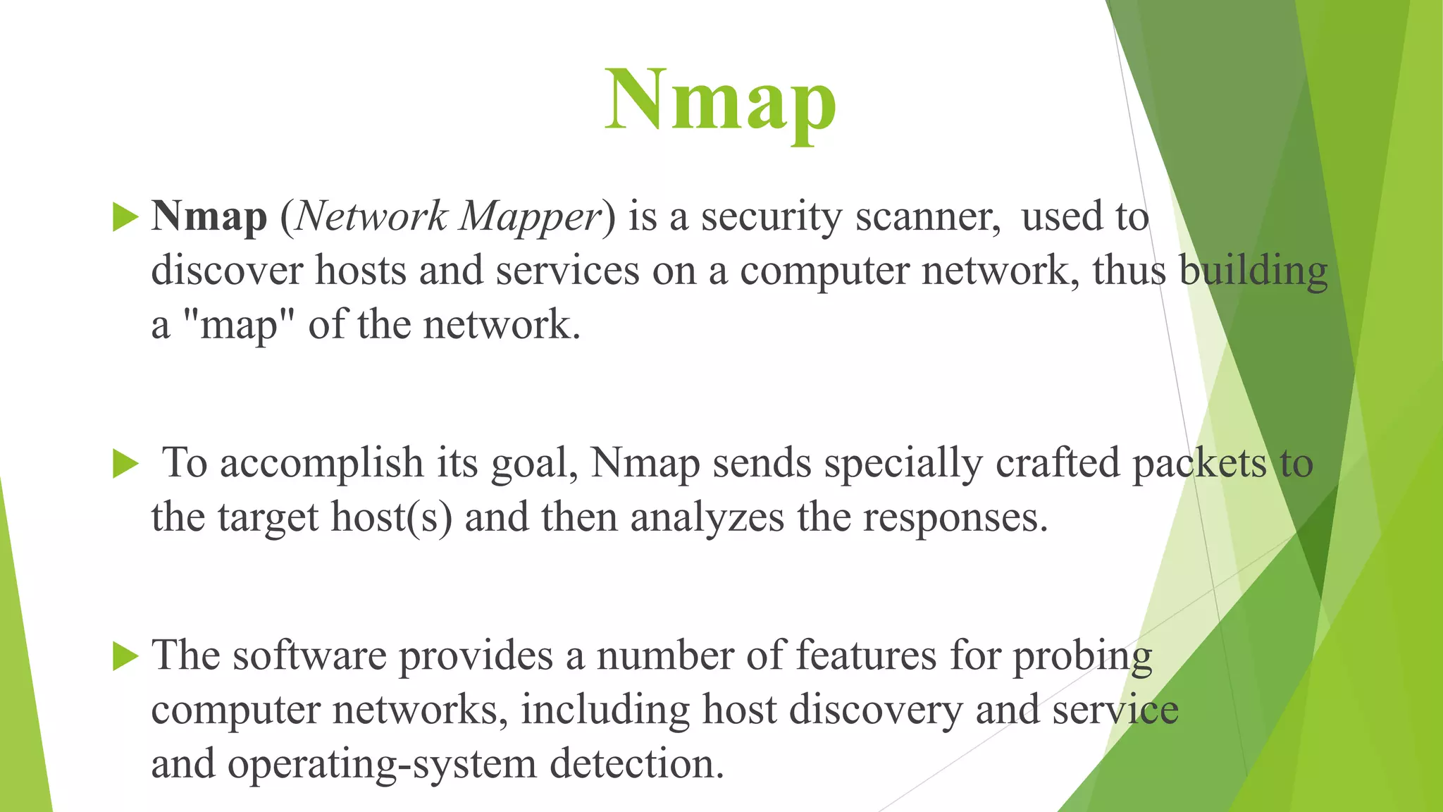 Nmap & Network sniffing | PPTX