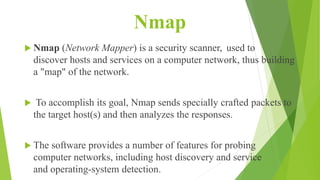 Nmap & Network sniffing | PPTX