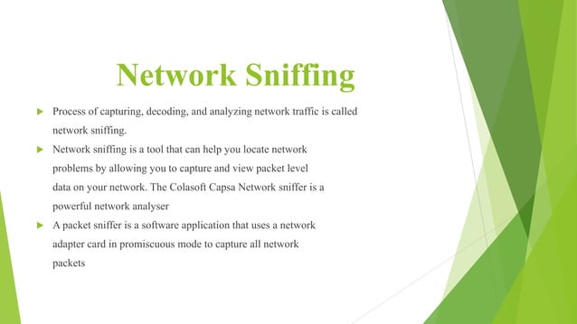 Nmap & Network sniffing | PPTX