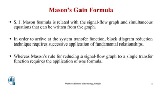 SFG and Mason's Gain Formula | PPTX