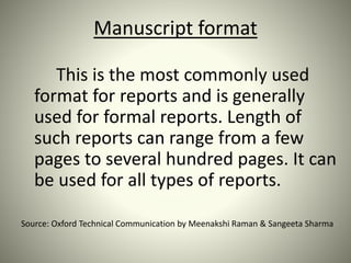Presentation on Report Writing | PPTX