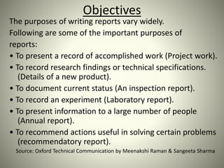 Presentation on Report Writing | PPTX