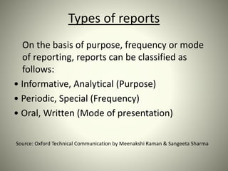 Presentation on Report Writing | PPTX