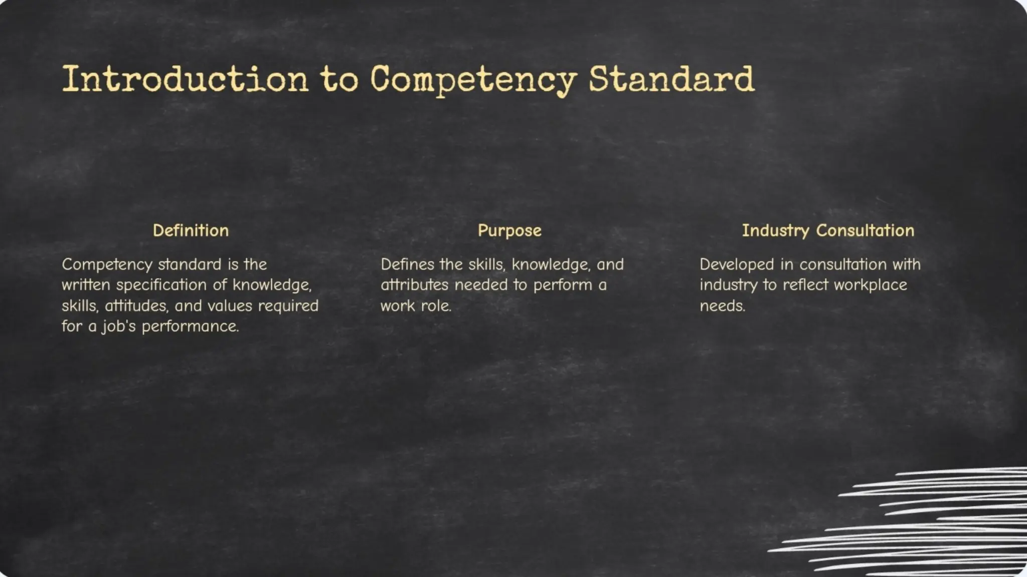 Elements and parts of a Competency Standard ppt | PPT
