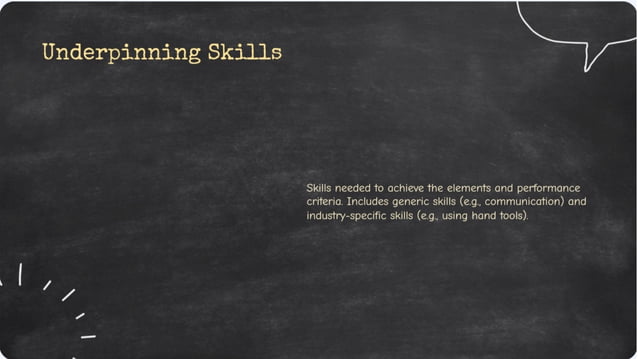 Elements and parts of a Competency Standard ppt | PPT