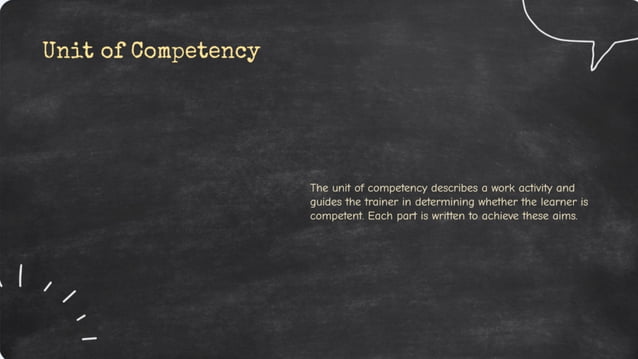 Elements and parts of a Competency Standard ppt | PPTX