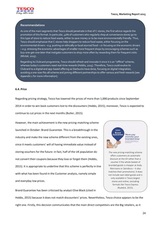 Marketing Management: Tesco (1532810) | PDF