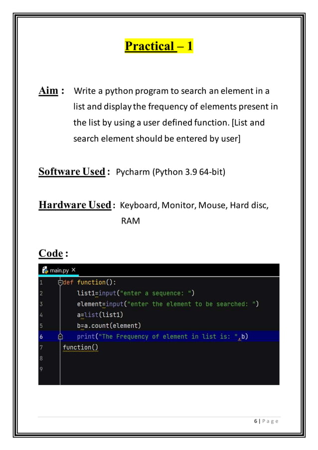 Computer Science Practical File class XII | DOCX | Programming ...