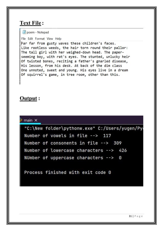 Computer Science Practical File class XII