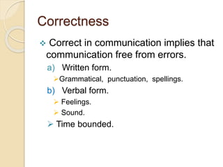 7 C's of communication Presentation | PPTX