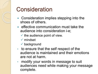7 C's of communication Presentation | PPTX