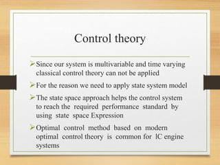 Application of Optimal Control theory to HEV | PPTX