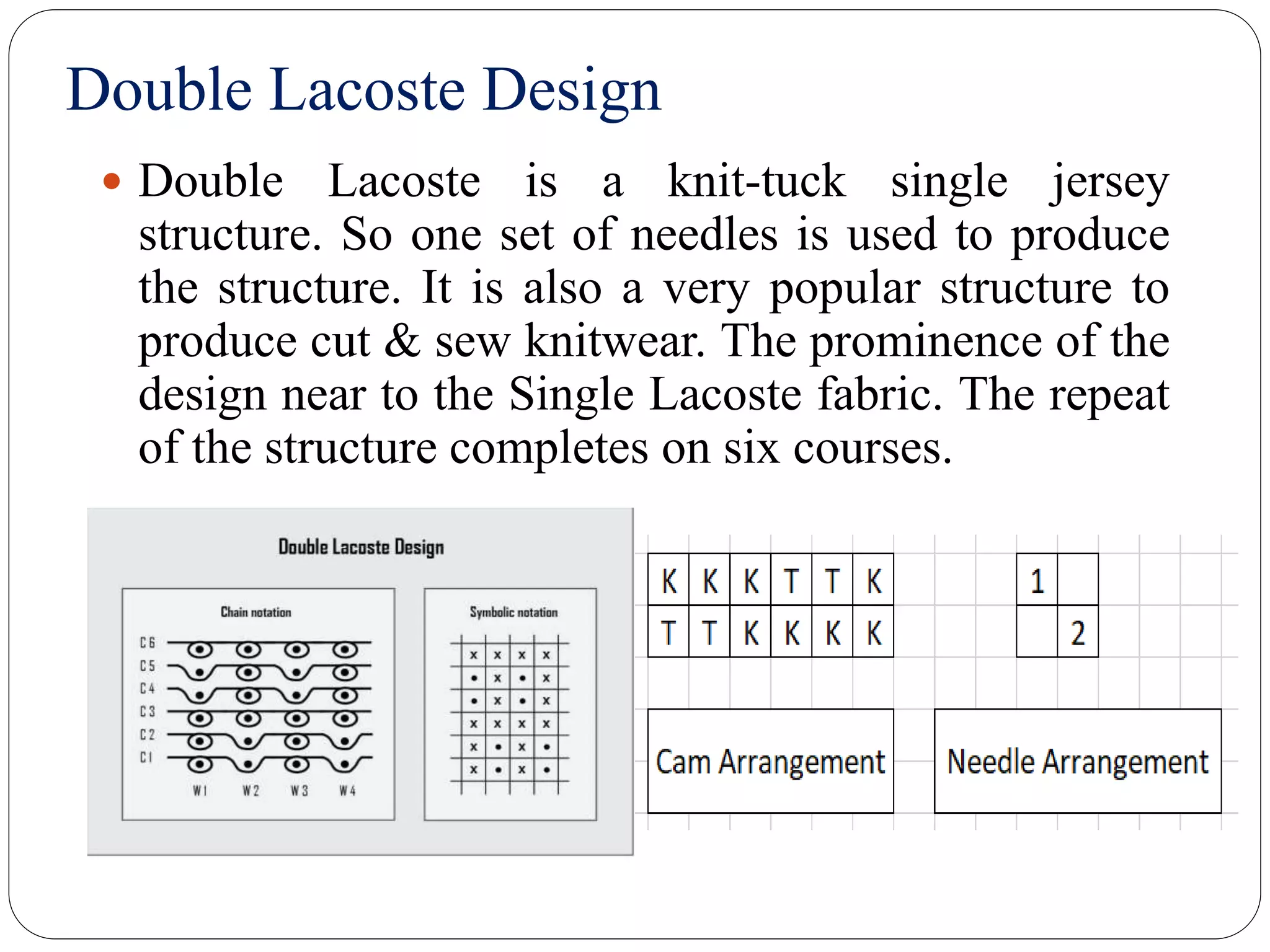 Derivatives of single jersey structures | PPTX