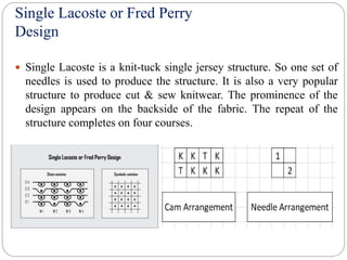 Derivatives of single jersey structures | PPTX