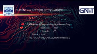 scientific calculator by using c | PPTX