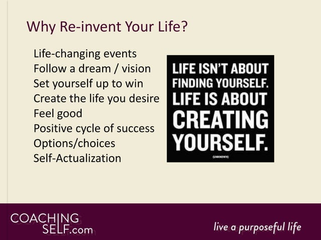 Reinvent your life,Online Self Coaching Program in South Africa ...