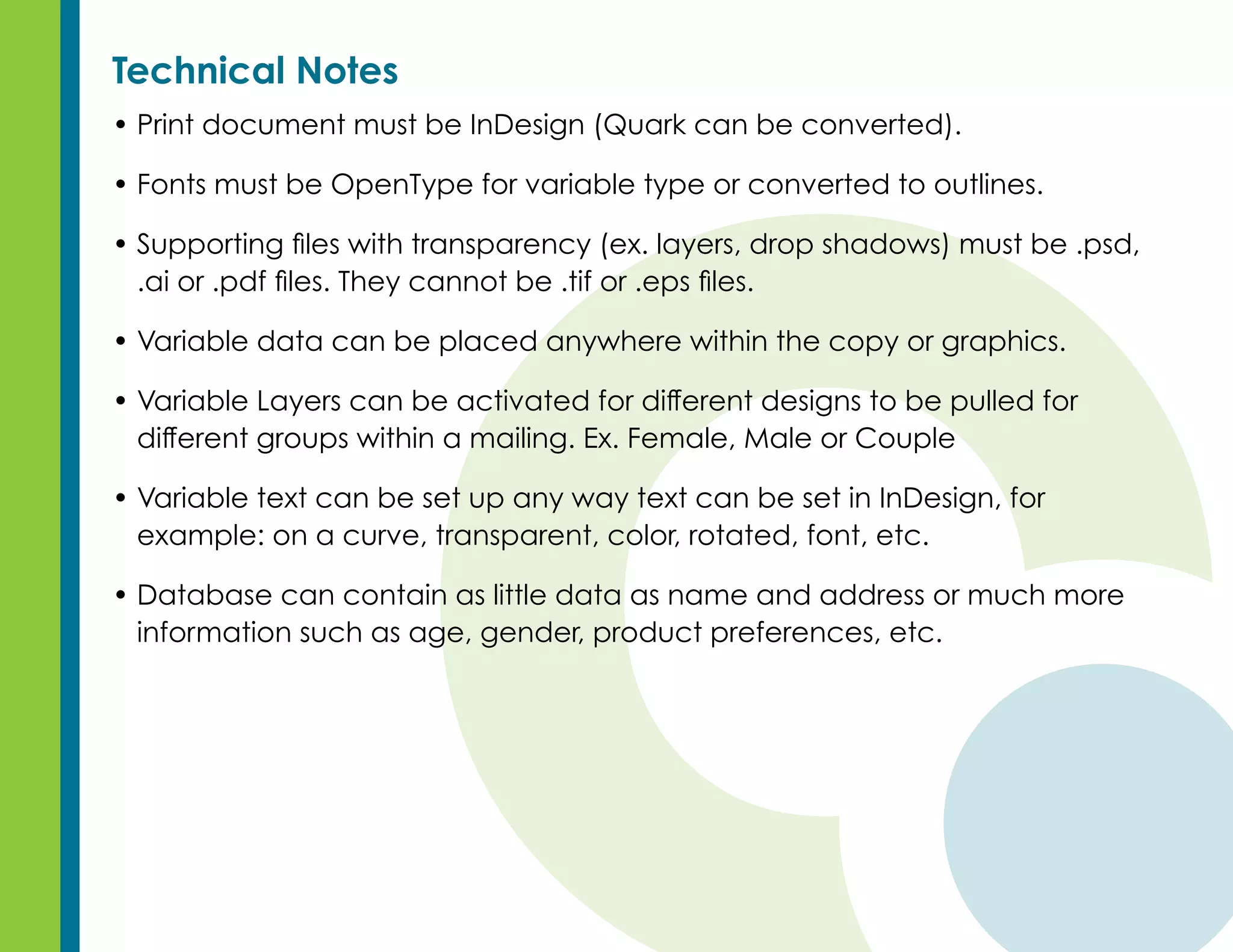 Design for Variable Printing | PDF